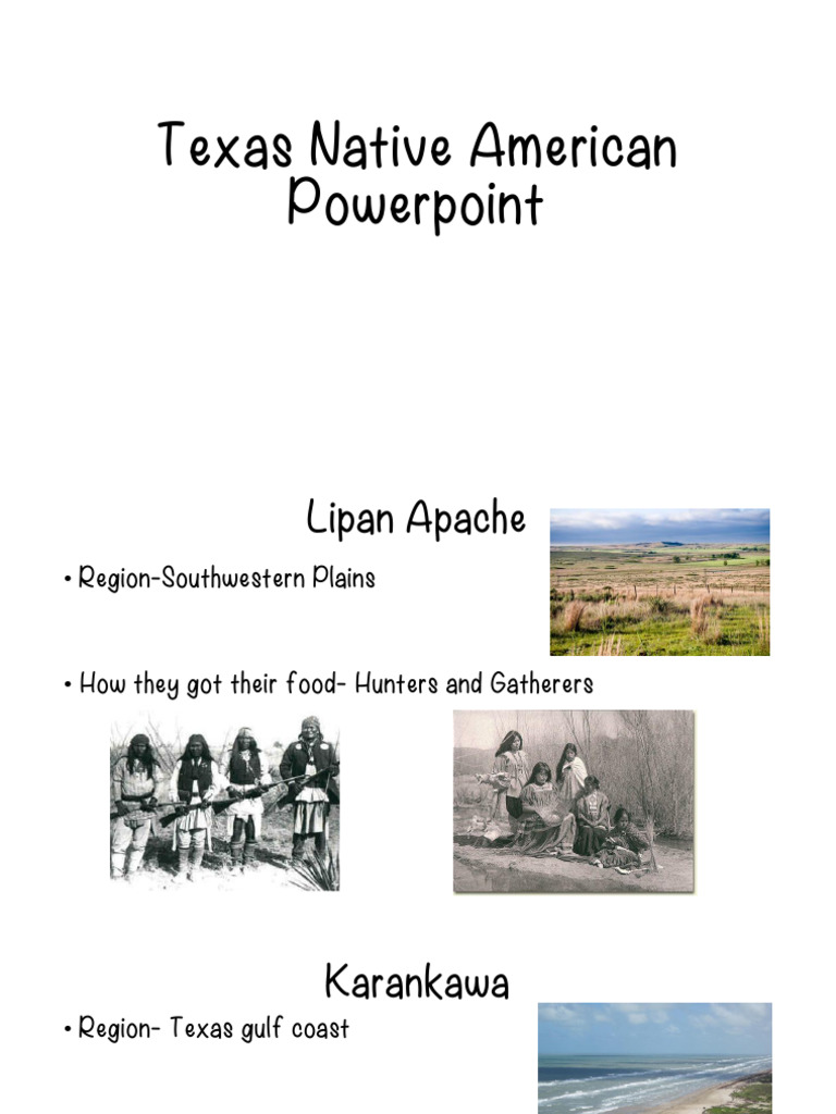Texas Native American Powerpoint | PDF | Comanche | Apache