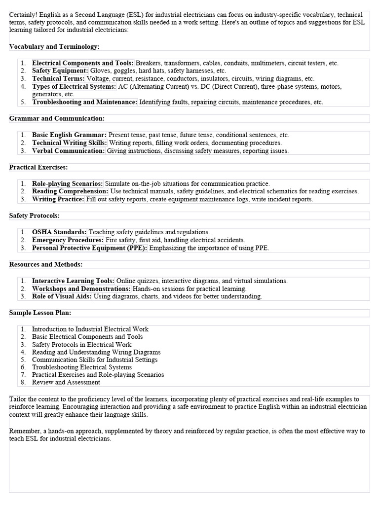 Electricty Voc | PDF | Electric Power Distribution | Ac Power Plugs And ...