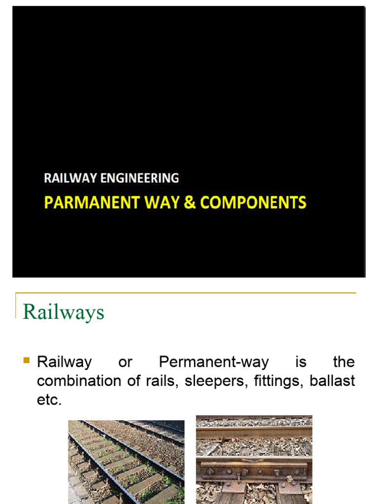 3 - 4 History + Elements of Railway Track | PDF | Track Gauge | Rail Transport