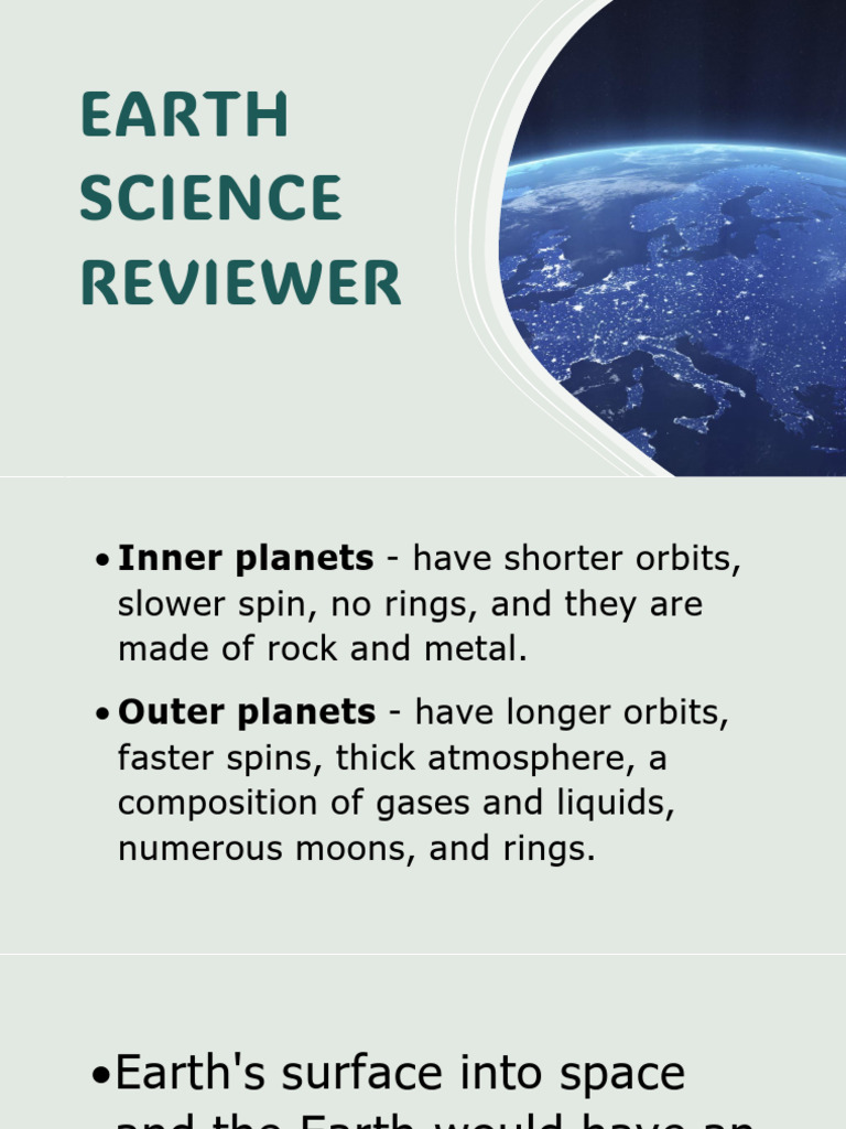 Earthscience Reviewer Q1 | PDF | Rock (Geology) | Coal