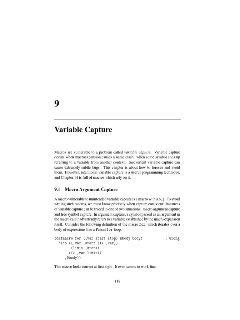 09 Variable Capture | PDF | Parameter (Computer Programming) | Computer ... 09 Variable Capture | PDF | Parameter (Computer Programming) | Computer ...