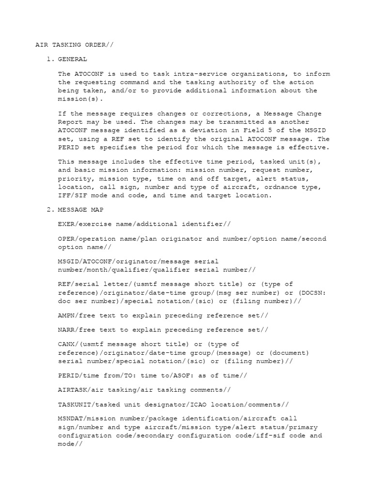 Air Tasking Order Guide | PDF | Cluster Munition | Aerial Refueling