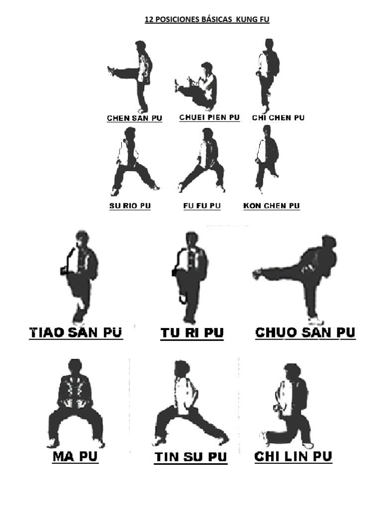 12 Posiciones Básicas Kung Fu | PDF