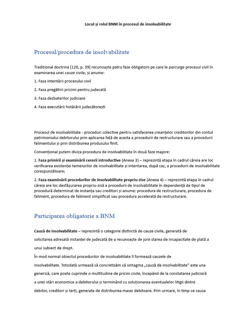 Instruire - Insolvabilitate | PDF