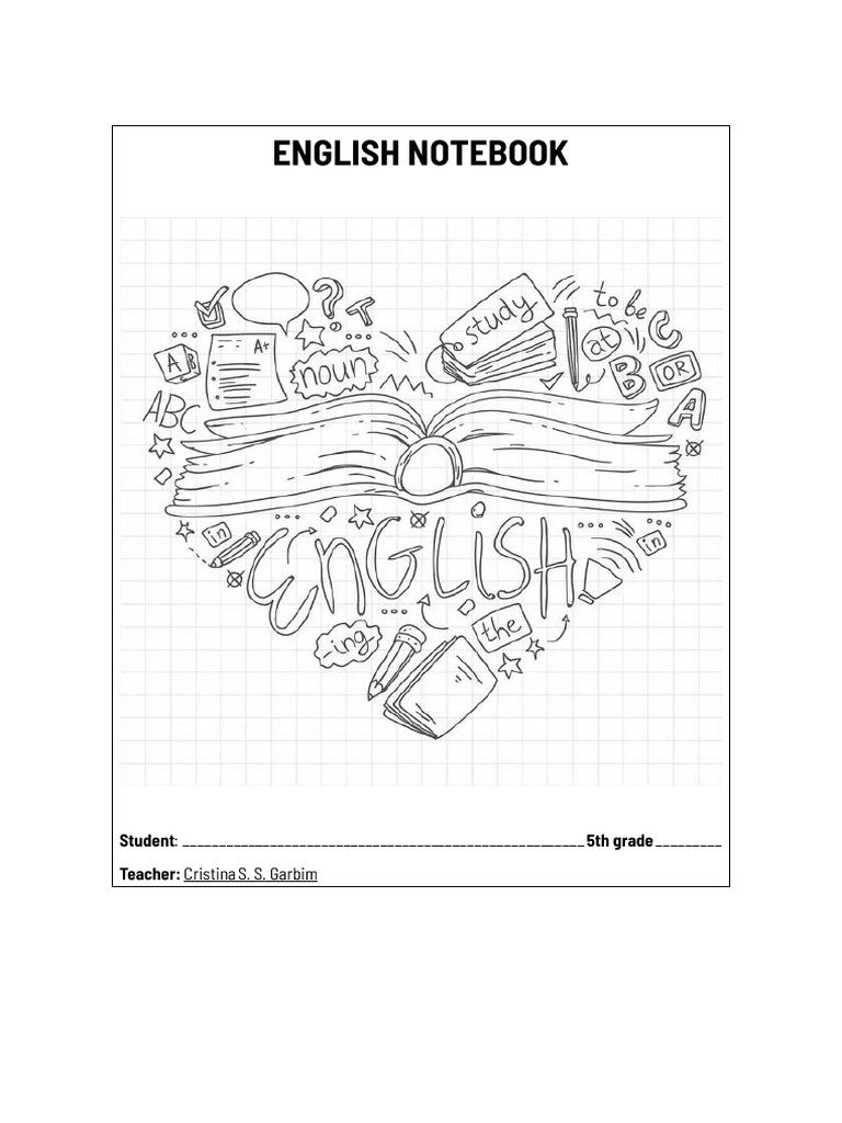 ENGLISH NOTEBOOK - 5o. ano - abertura | PDF