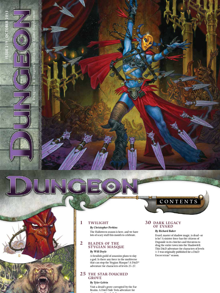 Dungeon Magazine 219 | PDF | Dungeons & Dragons