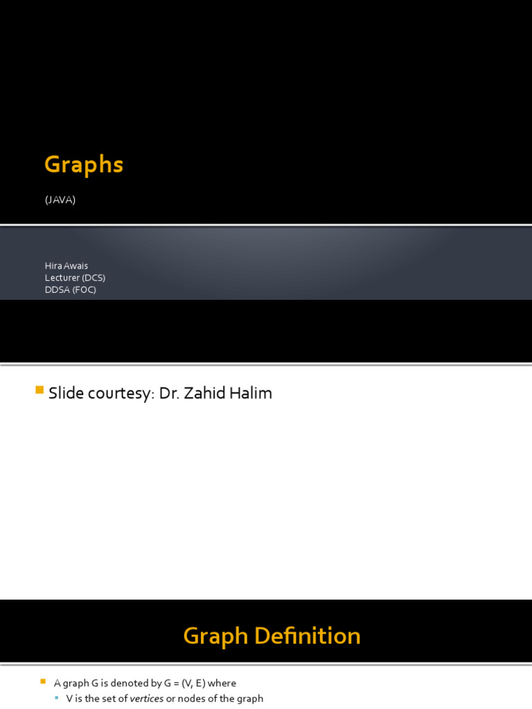 Graphs - Java | PDF | Vertex (Graph Theory) | Applied Mathematics