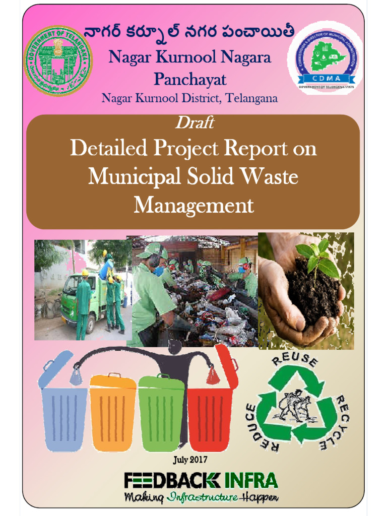 Nagarkurnool Draft DPR (27.10.17) | PDF | Waste | Municipal Solid Waste