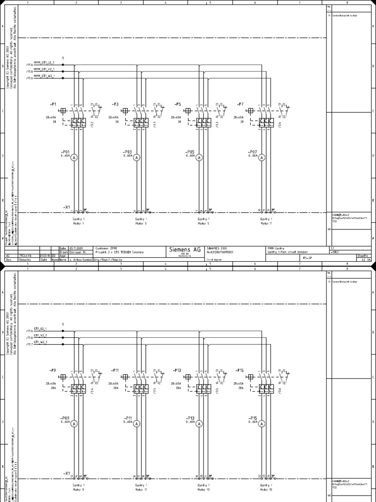 Circuit Diagram S120 Sinamics STS ZPMC AIM - ALM | PDF