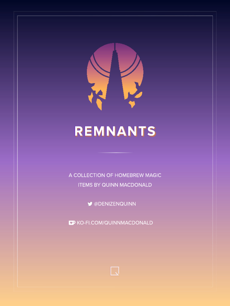 Remnants 1.0 | PDF | Gallon | Dungeons & Dragons