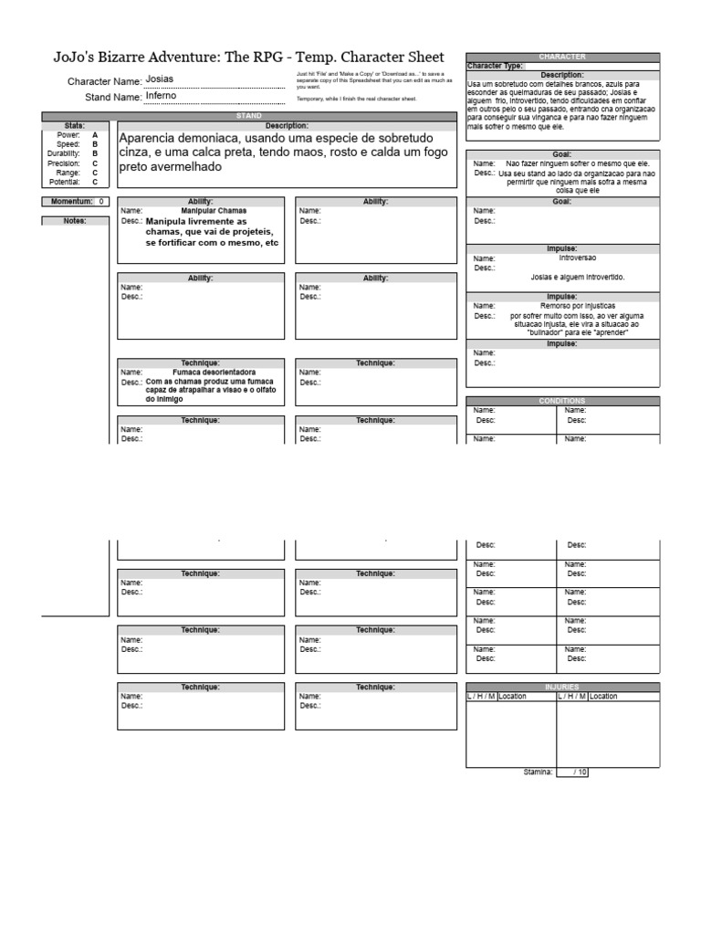 Copia_de_JoJos_Bizarre_Adventure_-_The_RPG__Temporary_Character_Sheet ...