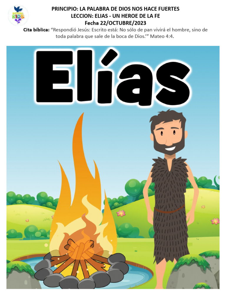 Leccion 43 Elias - Un Heroe de Fe | PDF | Elijah | Libros de reyes