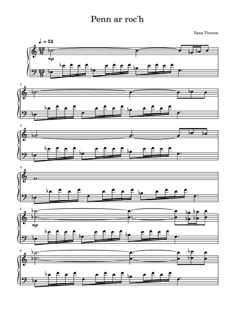 Penn Ar Roch - Yann Tiersen | PDF