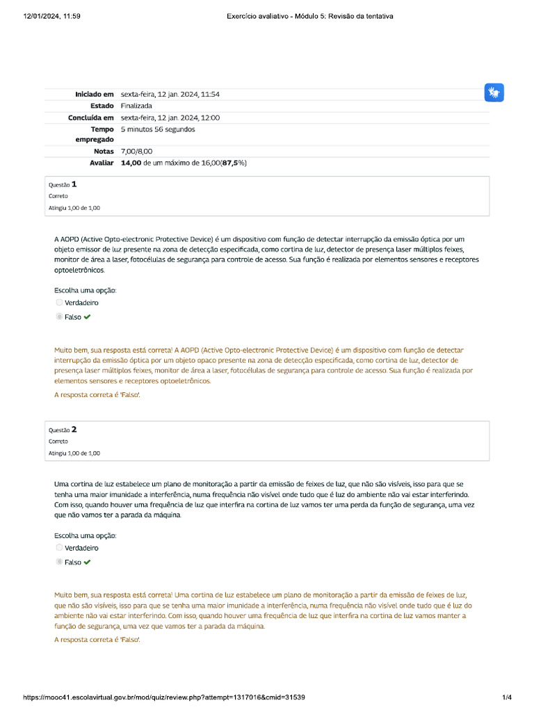 Modulo 5 - Questionario | PDF