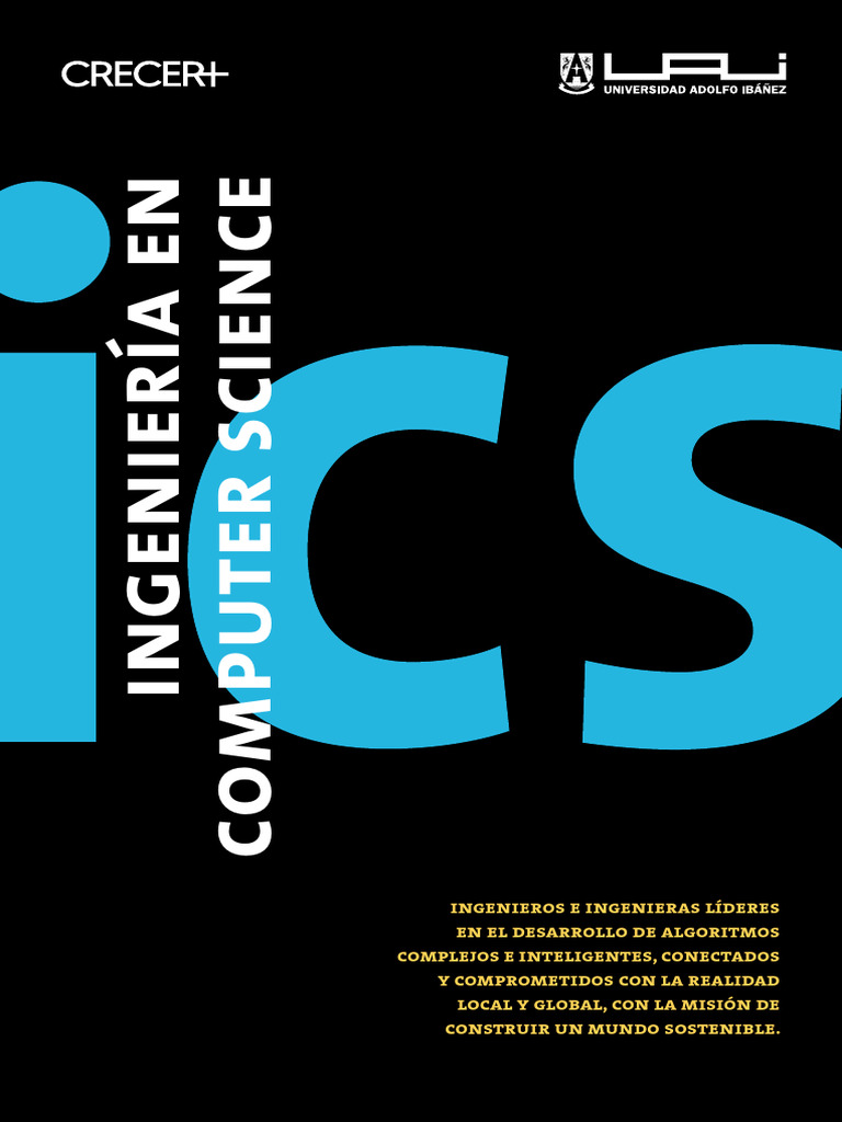 Folleto Pregrado Ingenieria en Computer Science | PDF | Ingeniería | Inteligencia artificial