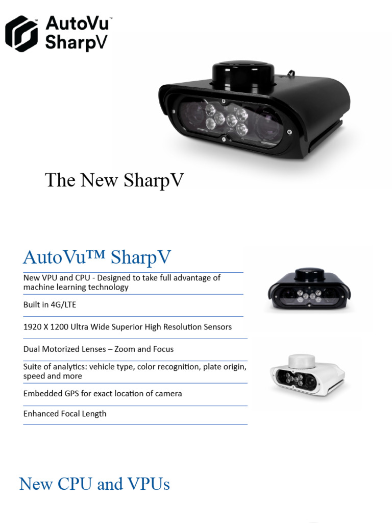 AutoVu SharpV ALPR system overview | PDF | Camera | Zoom Lens