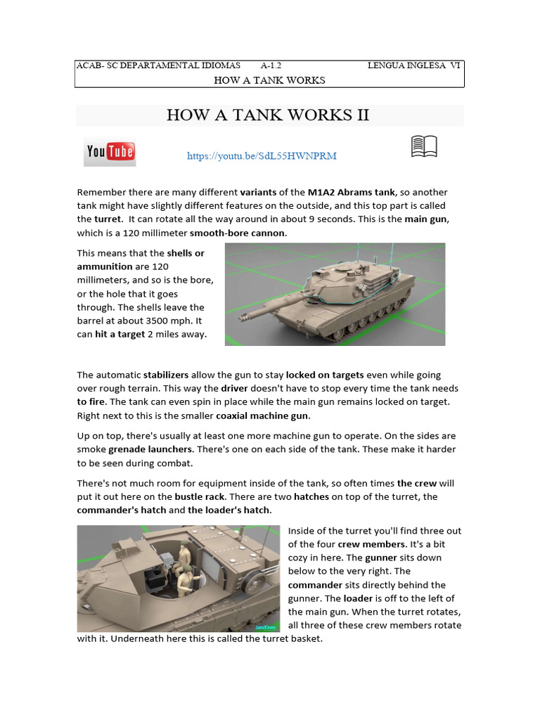 How A Tank Works Ii | PDF | Tanks | Gun Turret