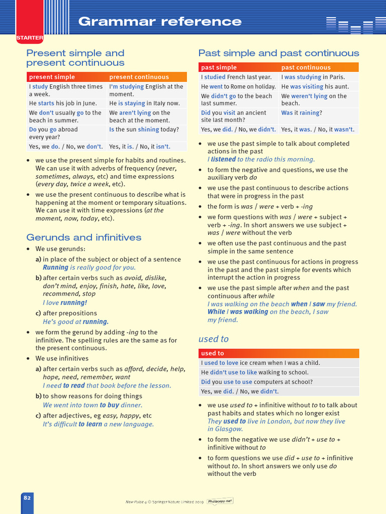 NP4 Grammar Reference English | PDF | Verb | Language Mechanics