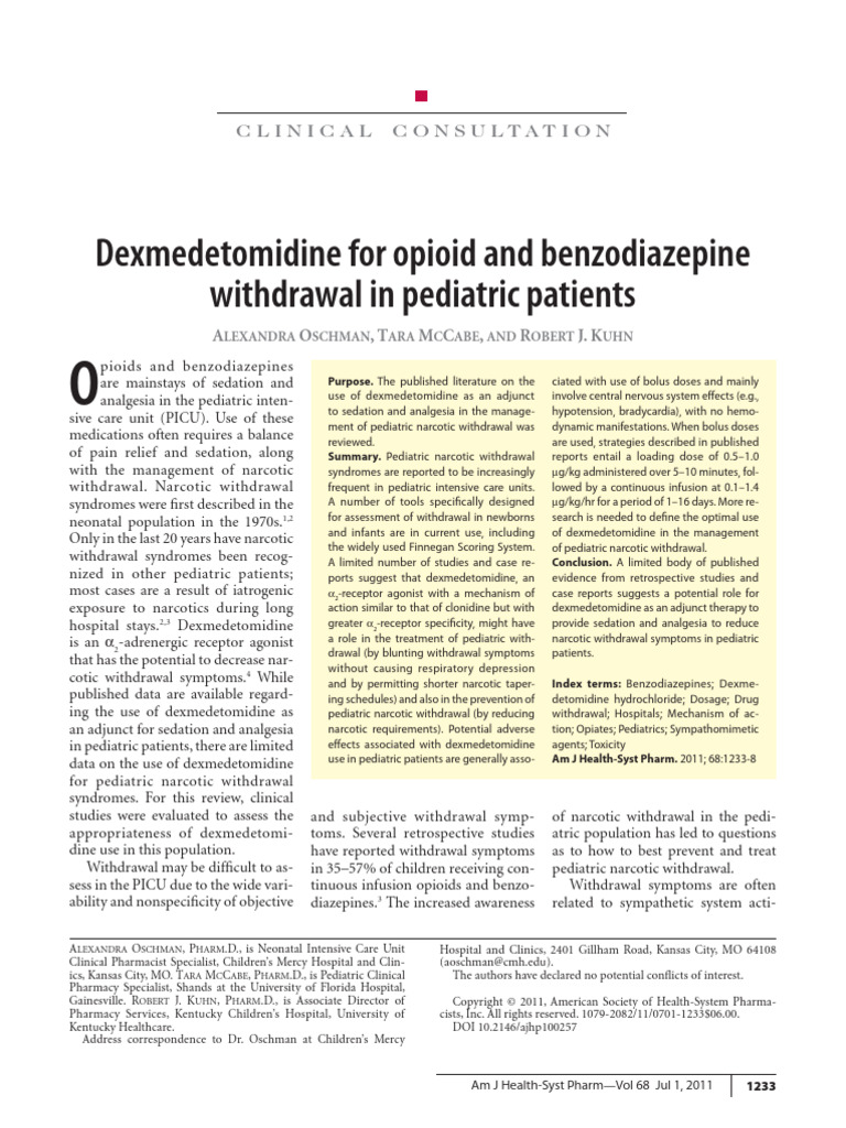 Oschman 2011 | PDF | Benzodiazepine | Opioid