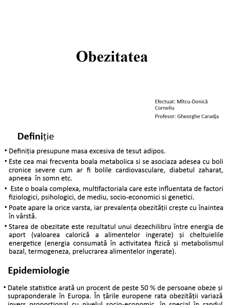 Obezitate | PDF