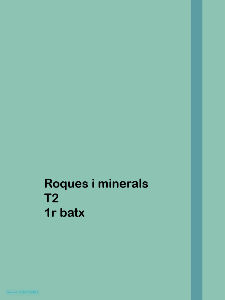 T2 Roques I Minerals | PDF