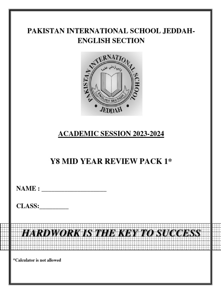 Review Pack 1 - Mid Year | PDF | Numbers | Abstract Algebra