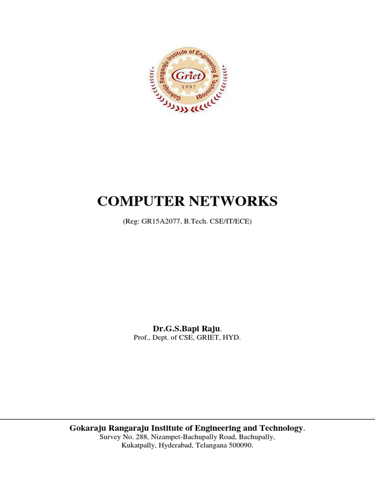 GR 17 3-1 Computer Networks | PDF | Channel Access Method | Computer Network