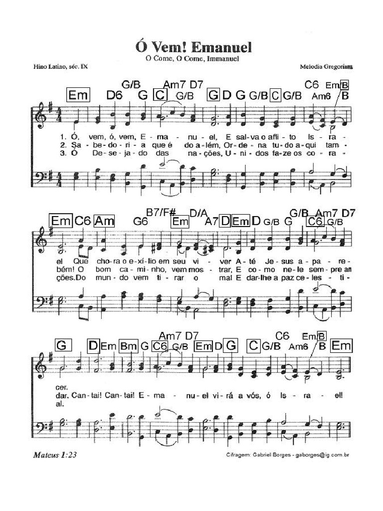 Oh Vem Emanuel | PDF