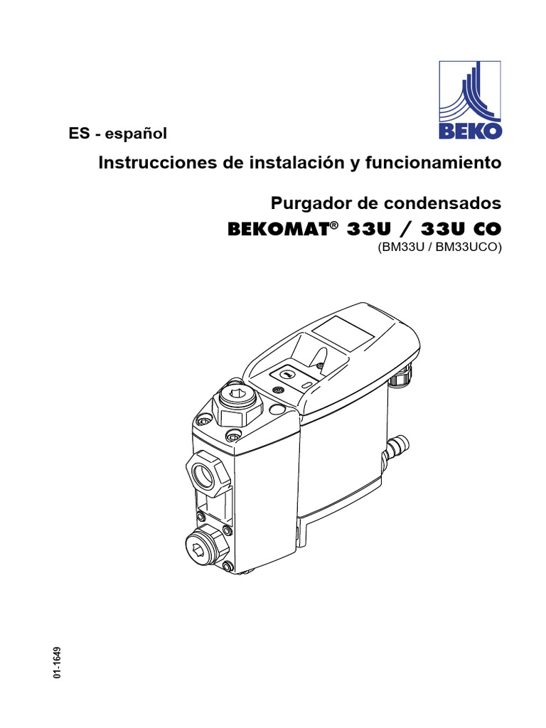 Bekomat 33u Co Manual Es 01-1649 v01 | Descargar gratis PDF ...