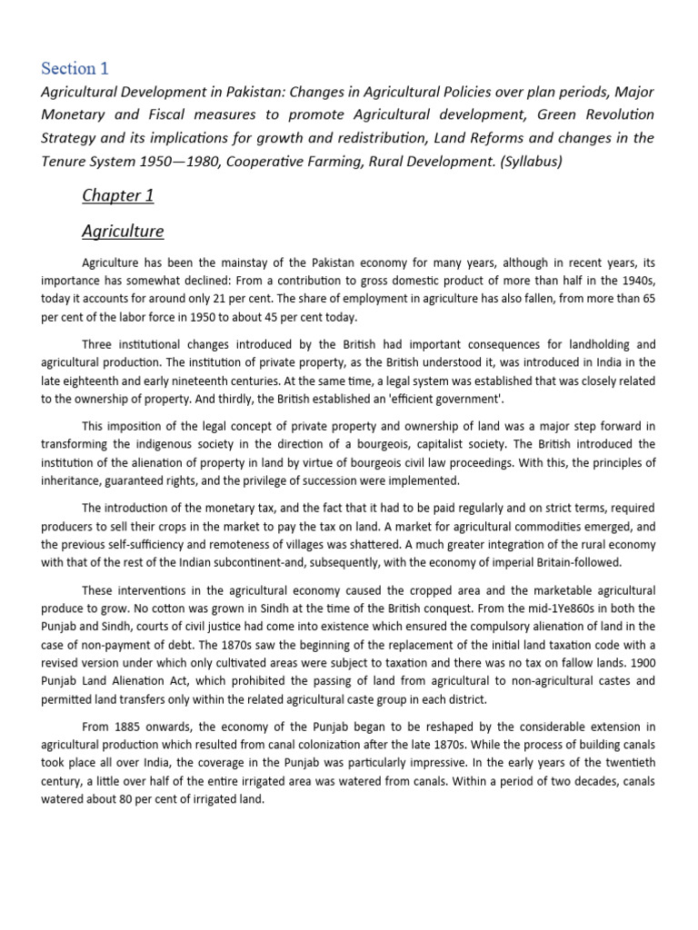 P2 Notes | PDF | Agriculture | Taxes