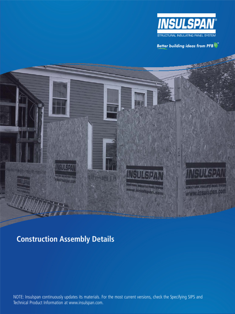 SIP Construction Assembly Details | PDF | Framing (Construction) | Wall
