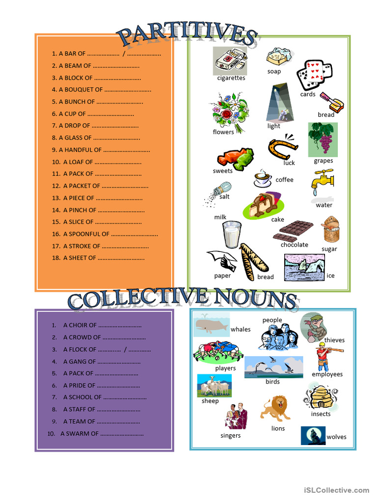 Partitives and Collective Nouns | PDF