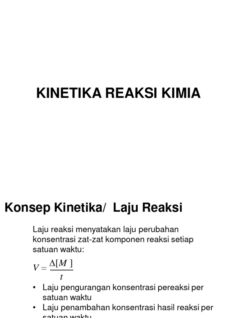 KIMIA - Pertemuan 9-Kinetika Reaksi Kimia Inti | PDF