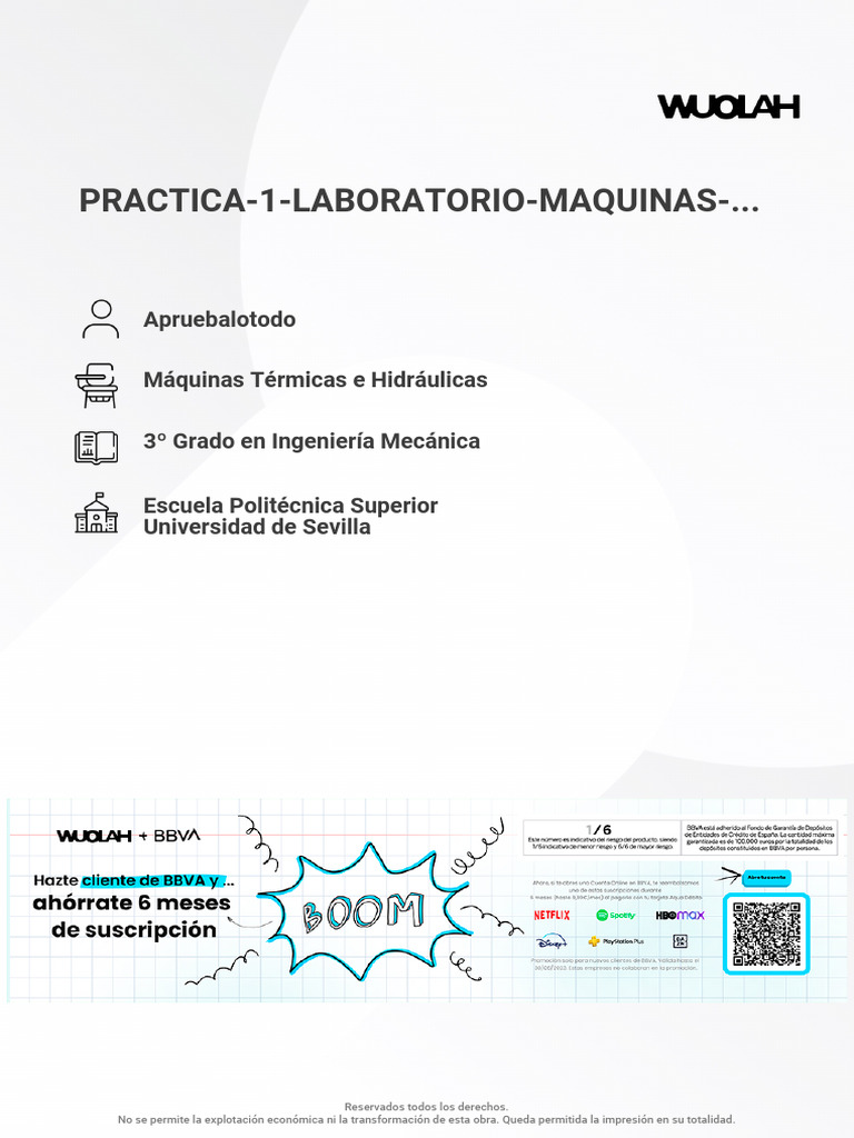 Wuolah Free PRACTICA 1 LABORATORIO MAQUINAS TERMICAS E HIDRAULICAS | PDF | Kilogramo ...