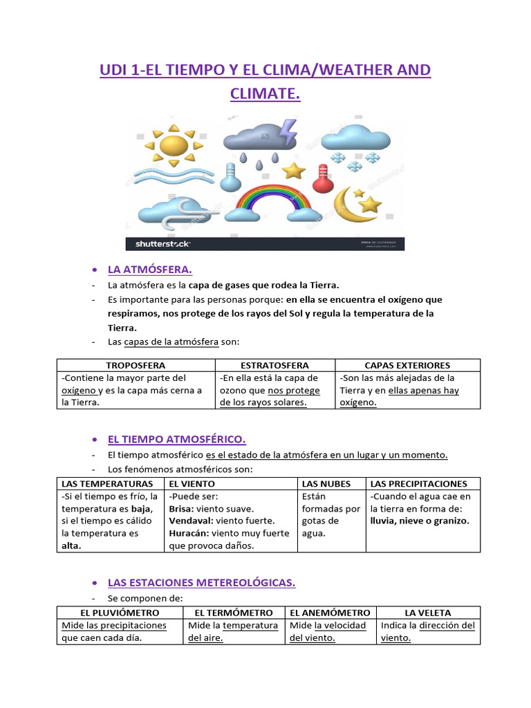 Udi1el Tiempo y El Clima | PDF | Herida | Clima