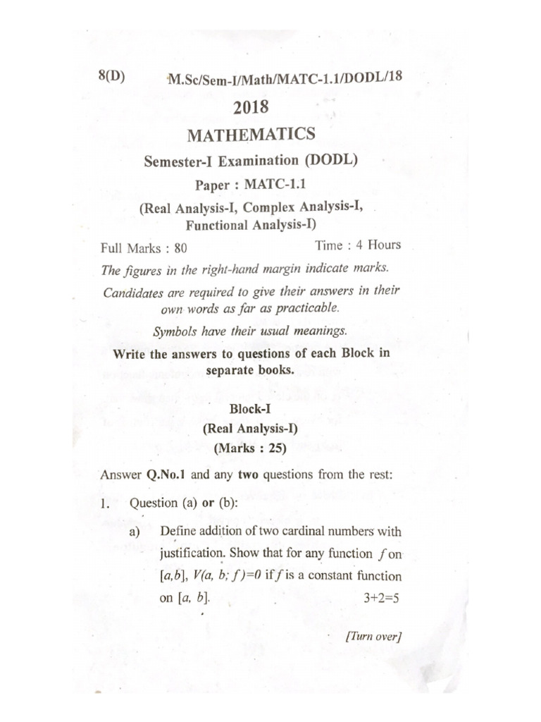 Math 1st Sem | PDF
