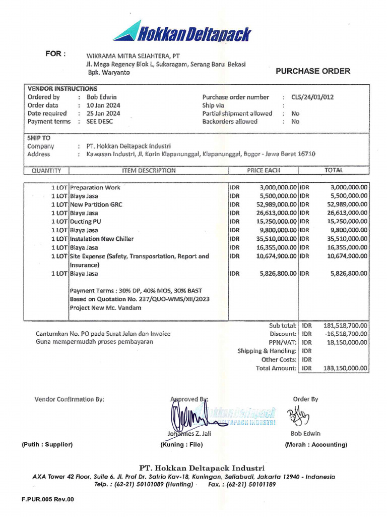 CLS-24-01-012 - Wikrama Mitra Sejahtera | PDF