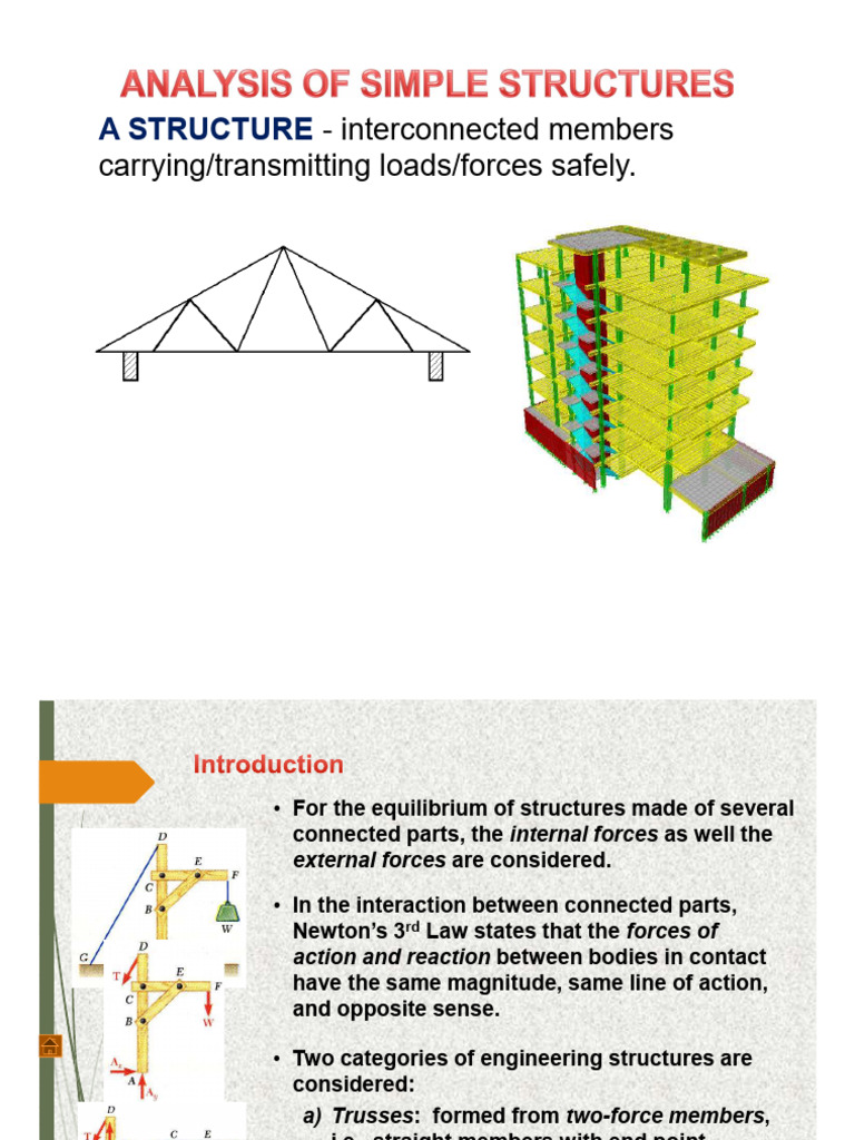 Understanding Trusses and Frames in Structures | PDF | Truss | Force