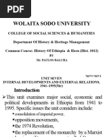 Grade 12 History unit 3 | PDF | Ethiopia