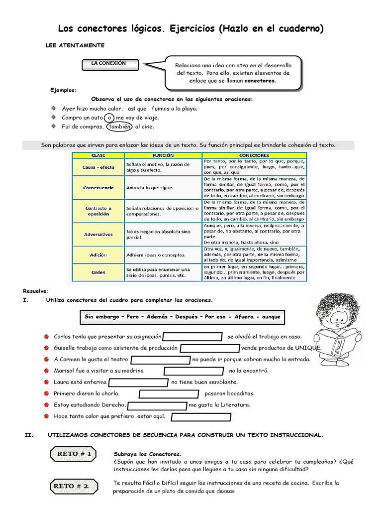 Ejercicios de Conectores Lógicos | PDF