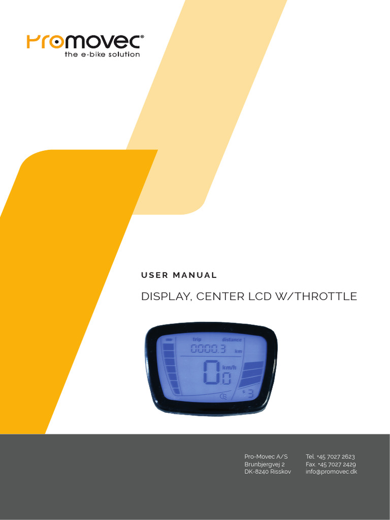 Manual For Promovec Display LCD | PDF | Battery Charger | Electricity