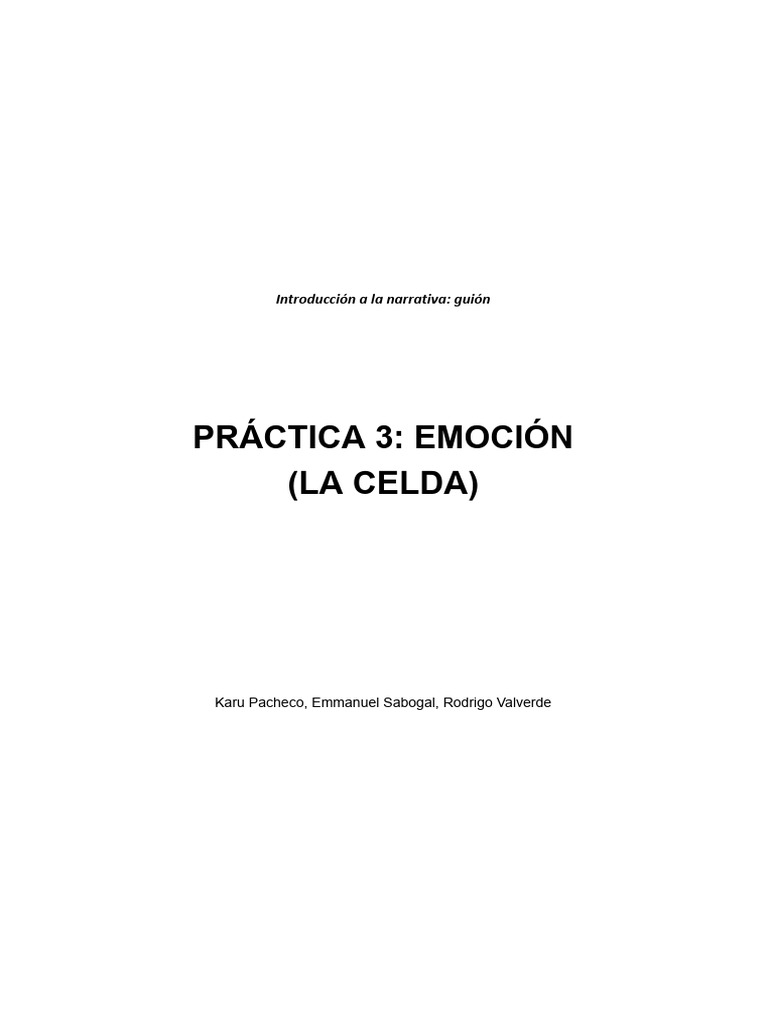 Practica 3 La Celda | PDF