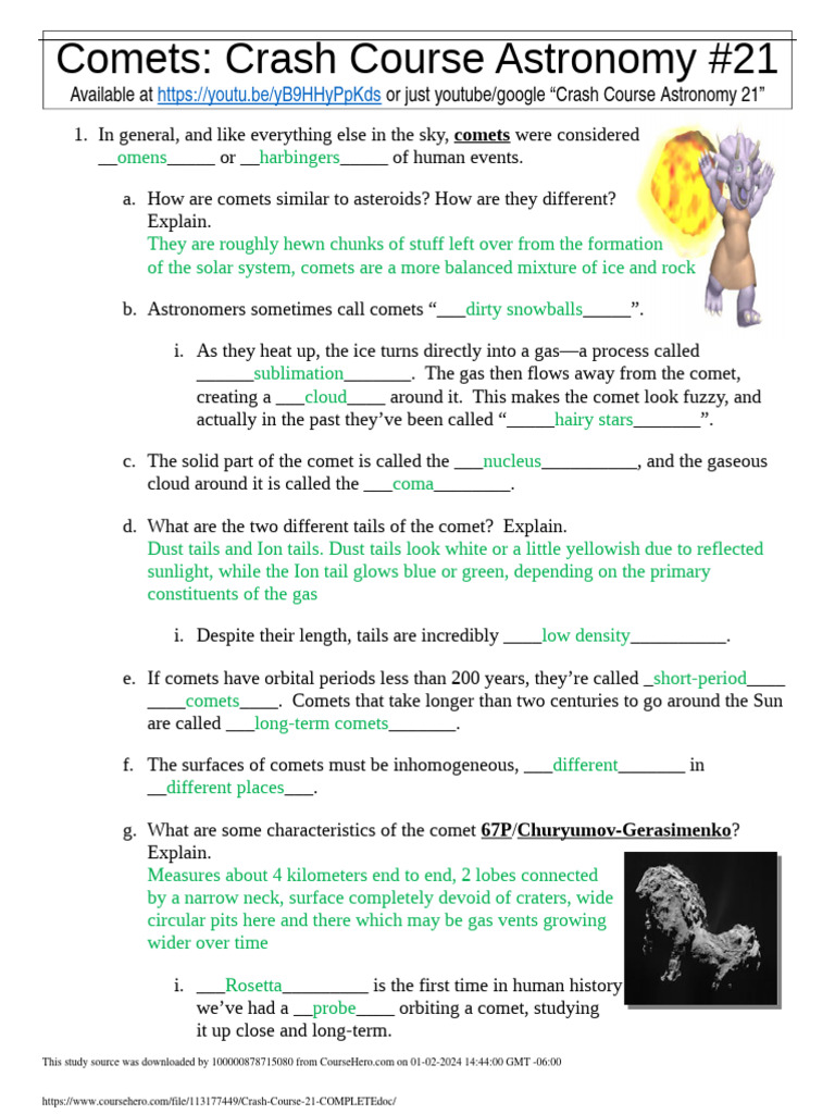 Understanding Comets and Their Features | PDF | Comet | Astronomy