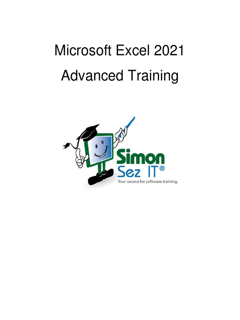 Microsoft Excel 2021 Advanced Training - Transcription | Download Free PDF | Microsoft Excel ...