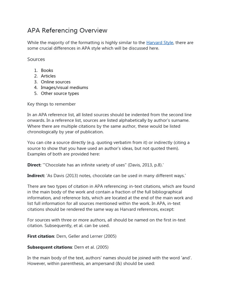 Brief Referencing Guide | PDF