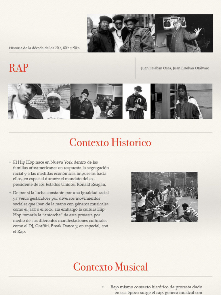 Historia Del Rap | PDF | Golpecitos | Hip hop