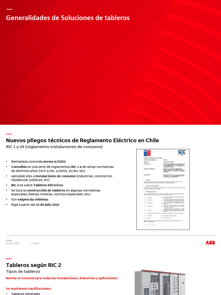 Normativa RIC 2 para Tableros Eléctricos | PDF | Bienes manufacturados | Energia electrica