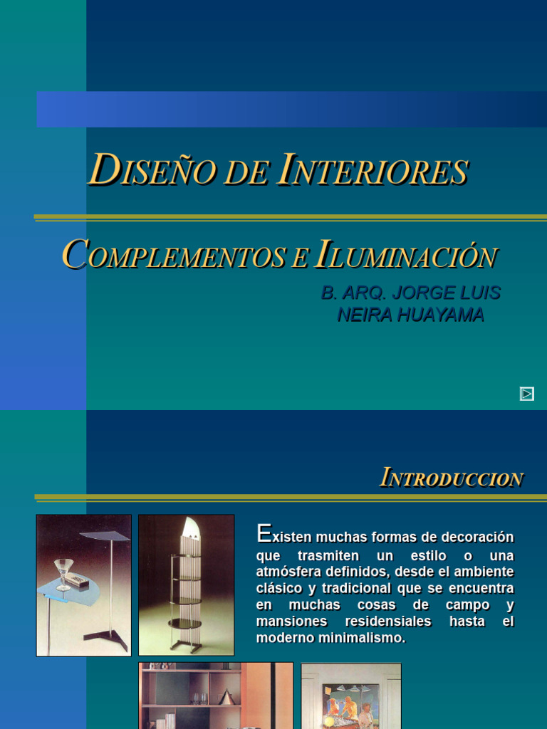 Complementos e Iluminación Motivos y Texturas | PDF