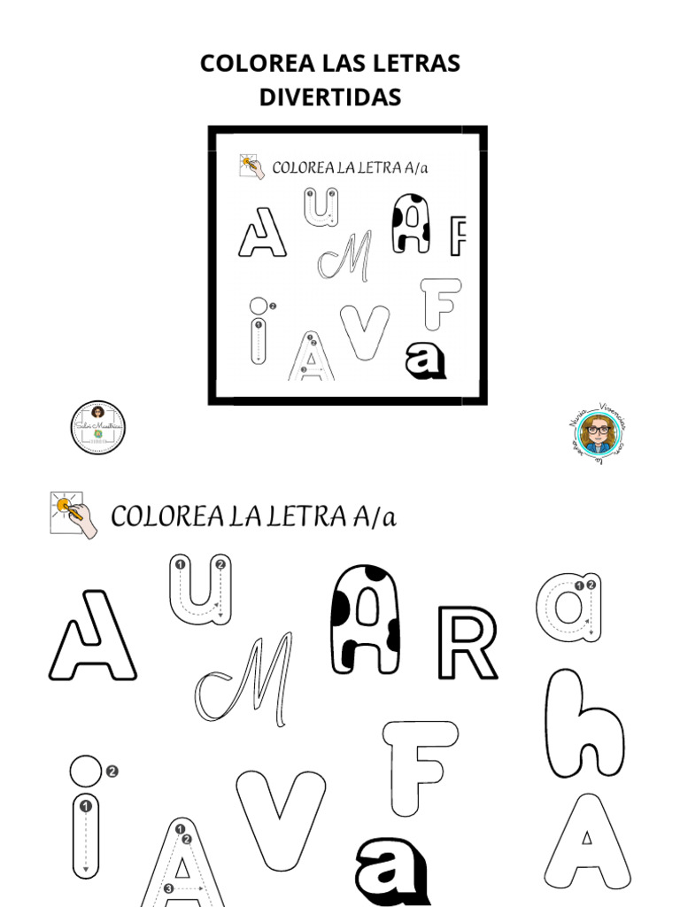Colorea Las Letras | PDF