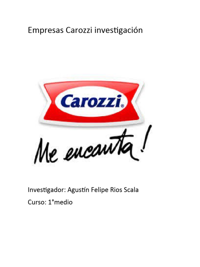 Historia y Misión de Empresas Carozzi | PDF | America latina | Pasta